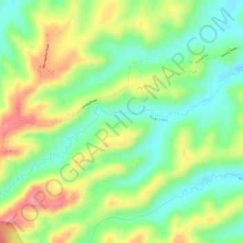 Atherton Tableland topographic map, elevation, terrain