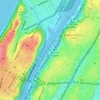 Roberto Clemente State Park topographic map, elevation, terrain